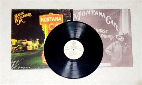 1986 Hank Williams Jr Montana Cafe First Pressing Vinyl Lp W