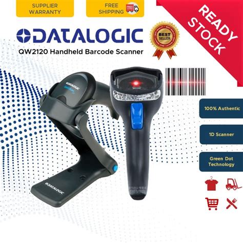 Datalogic Qw2120 Barcode Scanner With Green Spot Tech 1d Barcodes Visual Indicator Mute Option