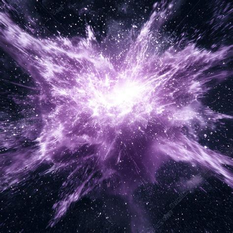 Stunning Display Of Energy Unfolds As A Bright Purple Explosion Erupts