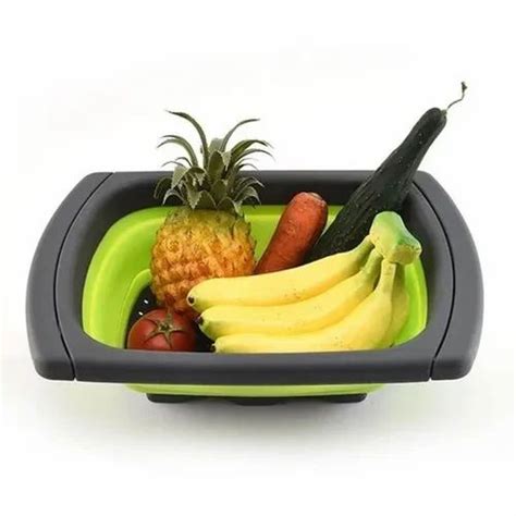 Polished Brass Silicone Collapsible Colanders For Commercial Size 10