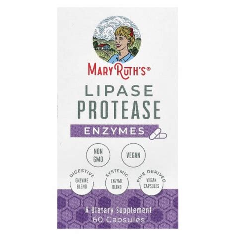 Maryruths Lipase Protease Enzymes 60 Capsules 60 Count Ralphs