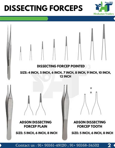 Stainless Steel Dull Finish Fine Dissecting Forceps Plain At ₹ 199