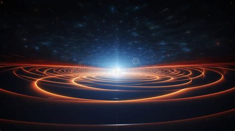 Quantum Waves Scientific Concept Dark Energy Visualization Stock Illustration Illustration Of