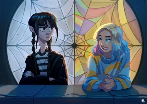 Enid And Wednesday Wallpapers Wallpaper Cave