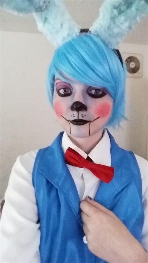 Male Bonnie Fnaf Cosplay Lolbit Cosplay Toy Bonnie Makeup Bonnie