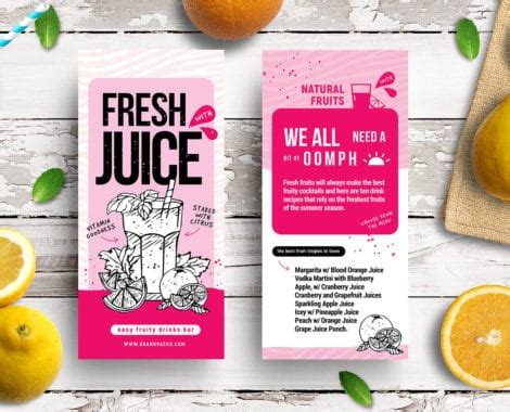Free Juice Bar Poster And Flyer Template In Psd Ai And Vector Brandpacks