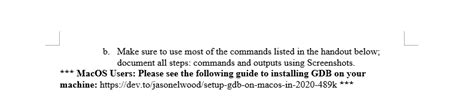 Solved Lab 6 Part Ii Gdb Debugging In Unix Note This Lab