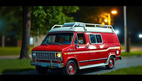 1975 Ford Econoline Van In Red By Madincleveland On Deviantart