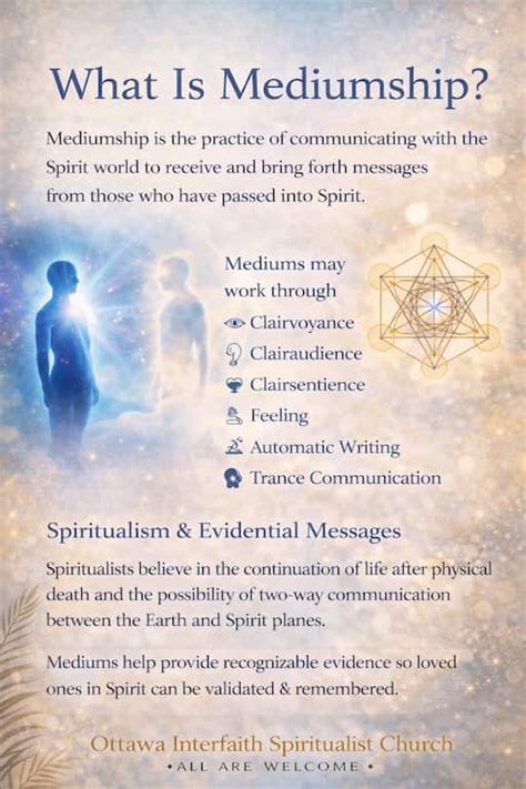What Is Mediumship Ottawa Interfaith Spiritualist Church Ottawa