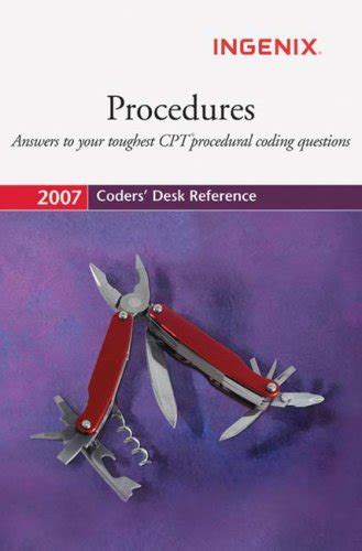 amazon coder s desk reference for procedures 2007 coders desk