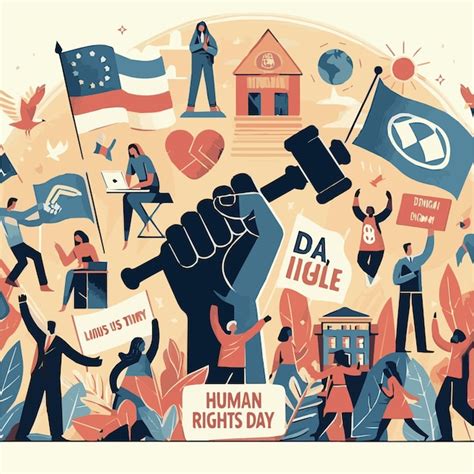 Premium Vector Human Rights Day Vector Illustration