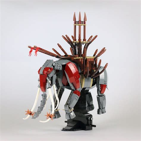Mumakil Oliphant Kinetic Model Lego Sculptures Lego Pictures Lego Art