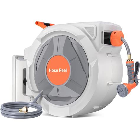 M Optimized Retractable Garden Hose Reel 1 2 100ft Automatic Hose Reel