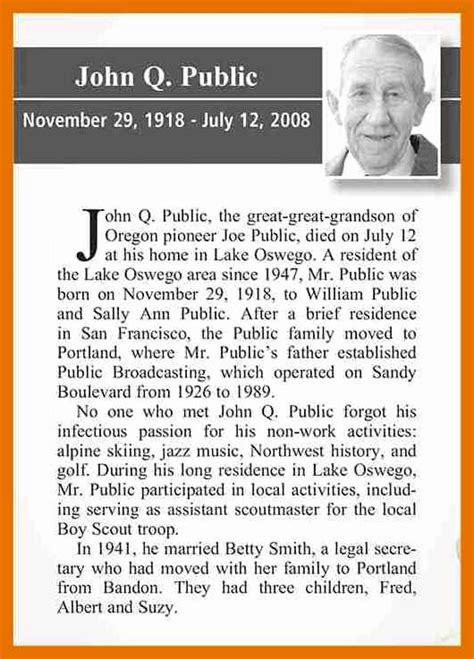 Obituaries Funny Examples At Shirl Wright Blog