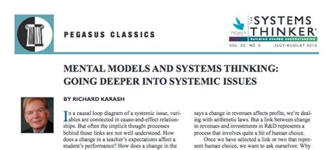 The Systems Thinker Mental Models And Systems Thinking Going Deeper Into Systemic Issues