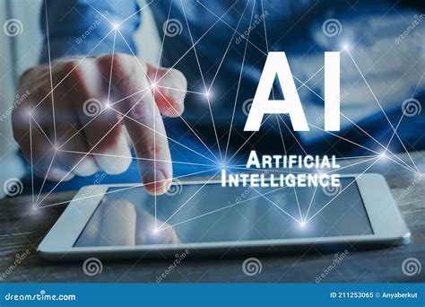 Artificial Intelligence Concept Ai Network Stock Image Image Of
