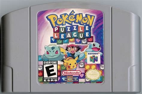 Pokémon Puzzle League 2000 Nintendo 64 Box Cover Art Mobygames