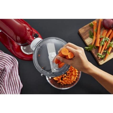 Kitchenaid Ksm2fpa Food Processor Attachment Dicing Kit Silver Red 1 Frys Food Stores