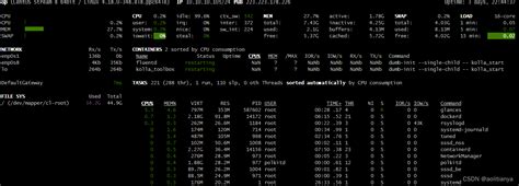 linux系统监视工具glances安装和使用 csdn博客