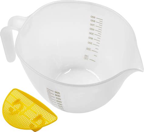 Voisvlrs Mixing Bowl With Pour Spout Plastic Batter Bowl