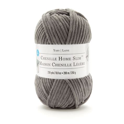 Chenille Home Slim Solid Yarn By Loops And Threads Yarn For Knitting