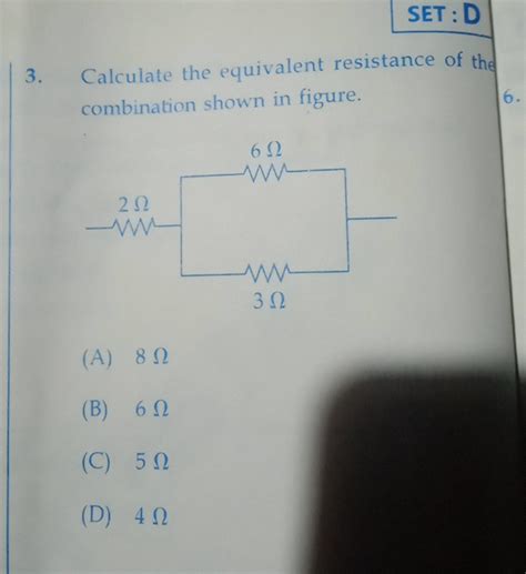 Setd Calculate The Equivalent Resistance Of The Combination Shown In Fig