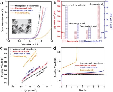 Electrochemical Performance Of Various Materials As Oer Catalysts A