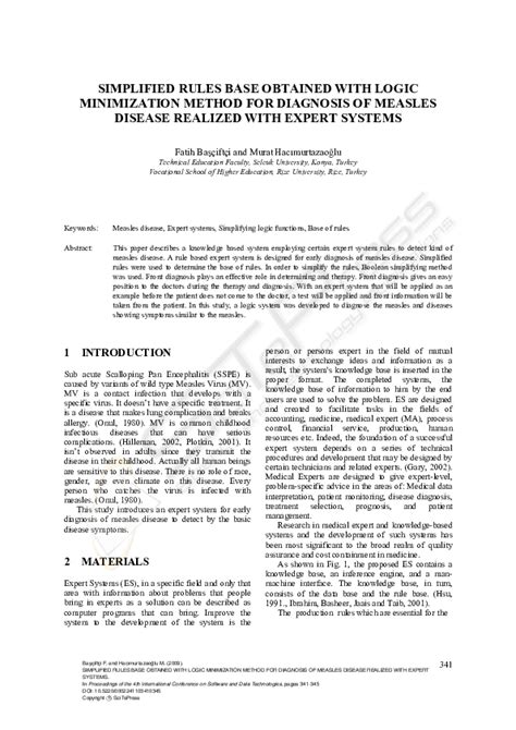 Pdf Simplified Rules Base Obtained With Logic Minimization Method For