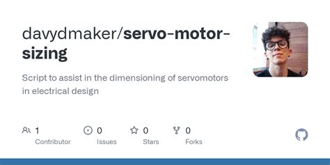 GitHub Davydmaker Servo Motor Sizing Script To Assist In The Dimensioning Of Servomotors In