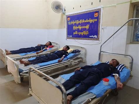 တောင်ကုတ်မြို့ ၌ ၇၇ နှစ်မြောက်မြန်မာနိုင်ငံမီးသတ်တပ်ဖွဲ့နေ့ အားကြိုဆိုဂုဏ်ပြု စုပေါင်းသွေးလှူဒ