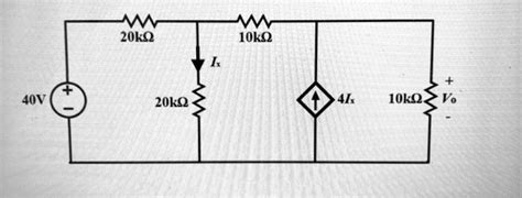 SOLVED Use Nodal Analysis To Find Vo In The Circuit Below Please Show