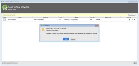 Android Studio Error Haxm Stack Overflow