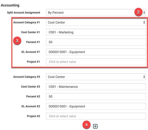 Split Account Assignment How To Vroozi Helpdesk