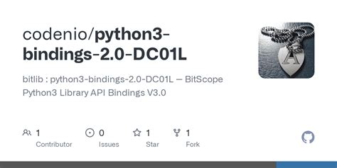 Github Codenio Python Bindings Dc L Bitlib Python Bindings Dc L Bitscope