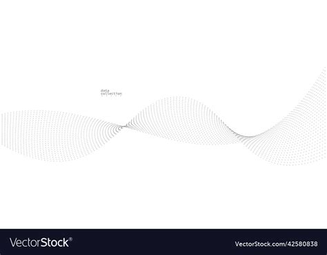 grey dots in motion abstract background particles vector image