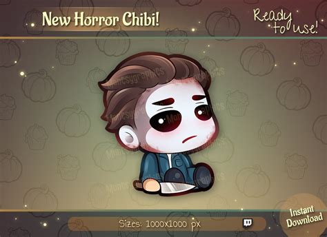 Twitch Dbd Inspired Cute Chibi Figure For Streamers Dead By Daylight Inspired Michael Myers