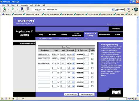 Oblivion Systems Router Port Forwarding