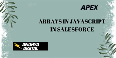 Arrays In Javascript In Salesforce Learn Salesforce With Anuhya Digital