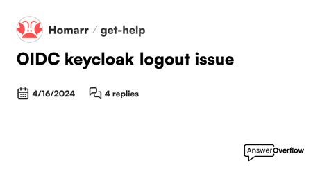 Oidc Keycloak Logout Issue Homarr