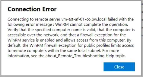 Fix Winrm Cannot Complete The Operation By Bas Wijdenes