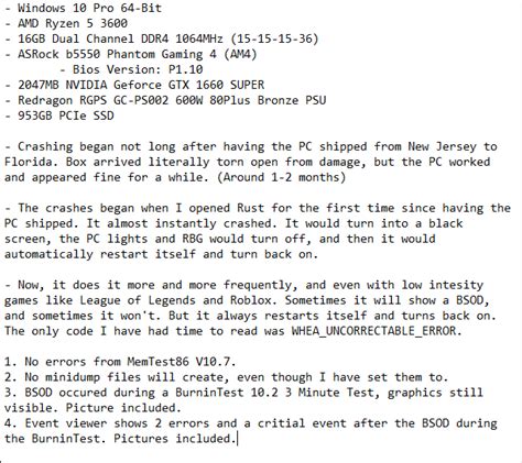 Bsod Wheauncorrectableerror How Do I Figure Out Whats Causing