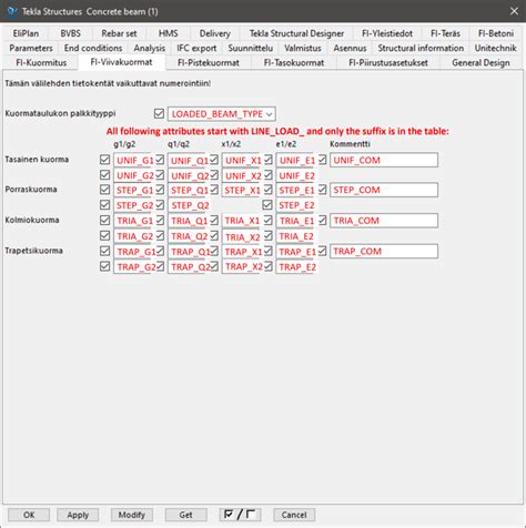 Finnish Environment User Defined Attributes Tekla User Assistance