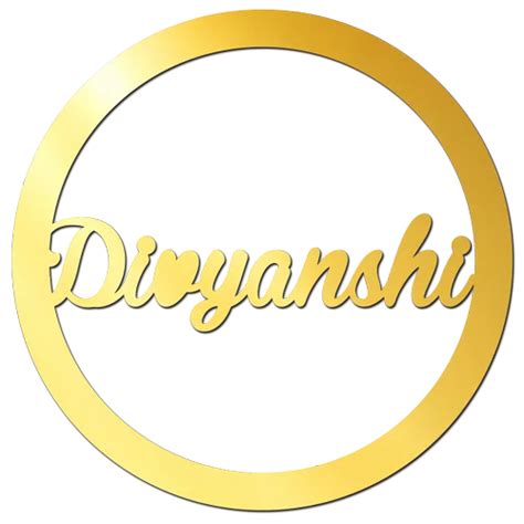Divyanshi Name Golden Acrylic Cutout For Resin Art Art And Craft Turnhover Traders At Rs 55