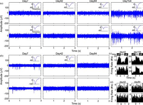 Example Chronic Spike Recordings A B Raw Spike Stream 3005000