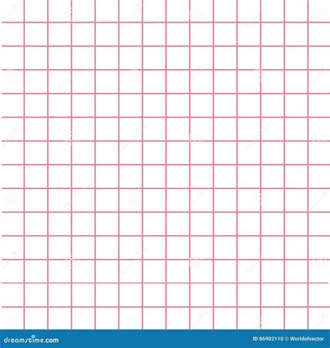 Notebook Paper Texture Pink Cell Template Squared Blank Sheet Of Copybook Background Flat