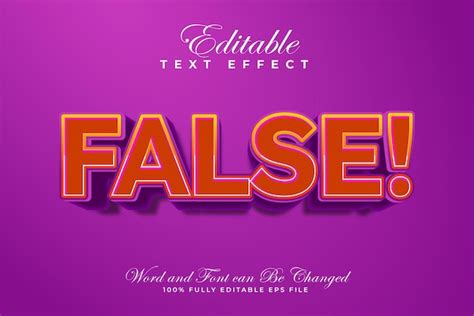 Premium Vector False Vector 3d Editable Text Effect Premium Vector False Vector 3d Editable Text Effect