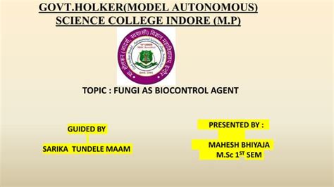 Fungi As Biocontrol Agentpptx