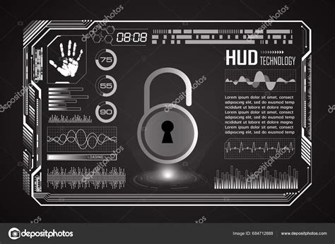 Cyber Security Concept Abstract Futuristic Background Vector Stock Vector By ©titima157gmail