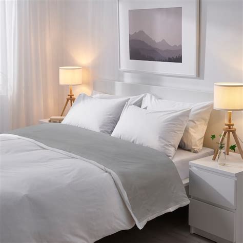 RÖnnveckmal Flat Sheet Gray King Ikea Us