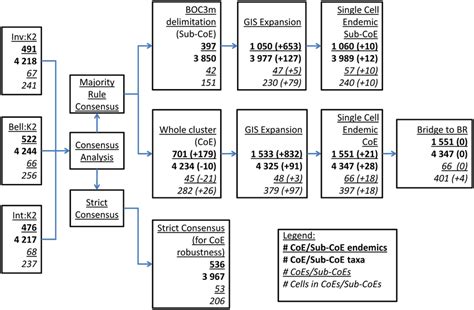Flow Chart Summary Of The Change In CoE Properties From Clustering To Download Scientific